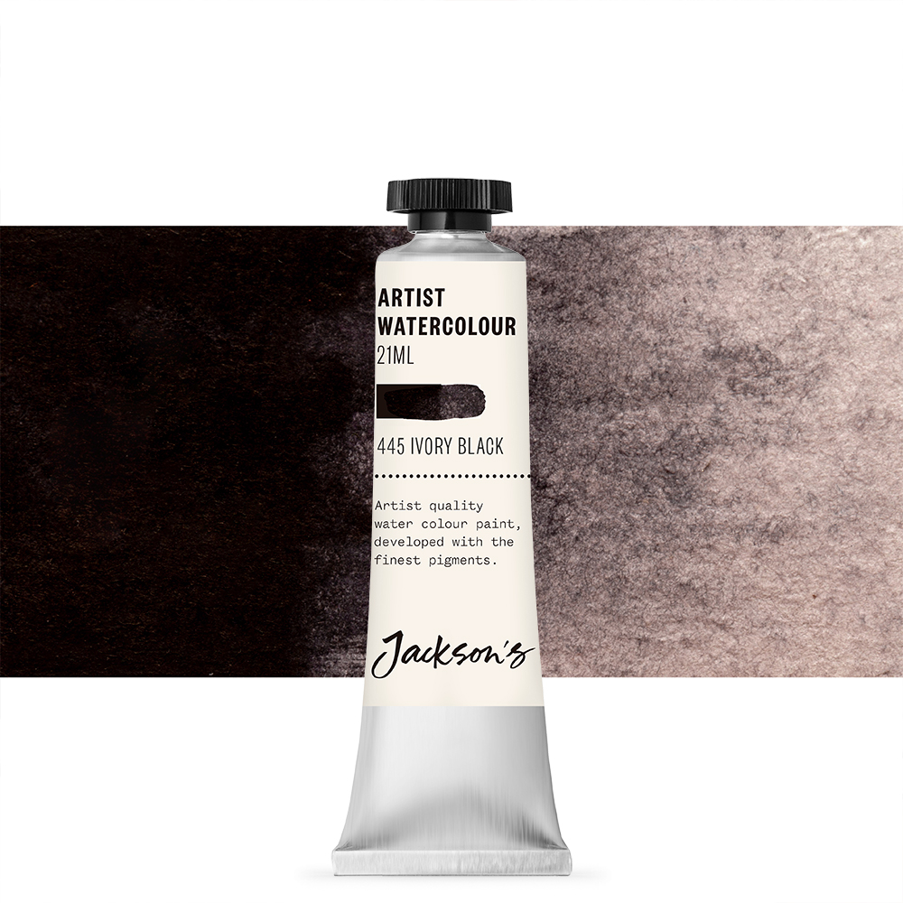Jackson's : Artist Watercolour Paint : 21ml : Ivory Black 5052418319484 ...